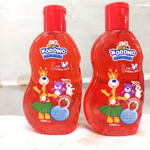 Jual Body wash dan Shampo Kodomo Kids 200 ml | Strawberry | Orange | Blueberry | Shopee Indonesia