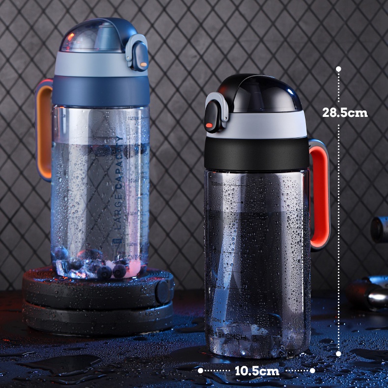 Jual BOTOL AIR BESAR 1900 ML CMSH SPORT WATER BOTTLE TRITAN STRAW ...