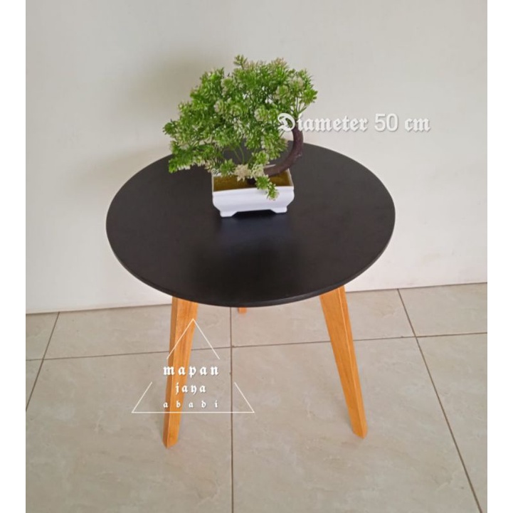 Jual Meja Minimalis D50 cm/ Meja Hias Minimalis/Meja Ruang Tamu/Meja ...