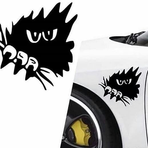 Jual stiker mobil lucu keren cutting sticker mobil peeking monster ...