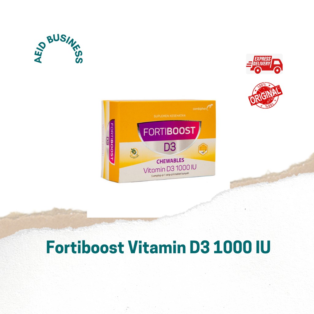 Jual Fortiboost Vitamin D3 1000 IU Chewables | Shopee Indonesia