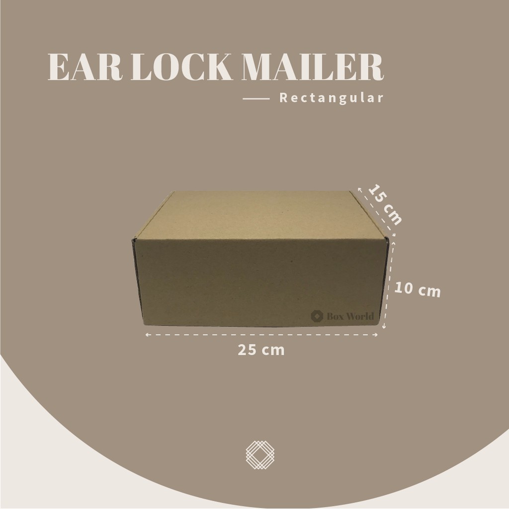 Jual Ear Lock Box+Partisi 25x15x10 | Karton Kardus Box Pizza Die Cut u ...