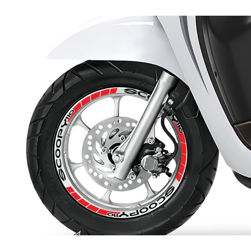 Jual stiker pelk Scoopy stiker velg scoopy silver | Shopee Indonesia
