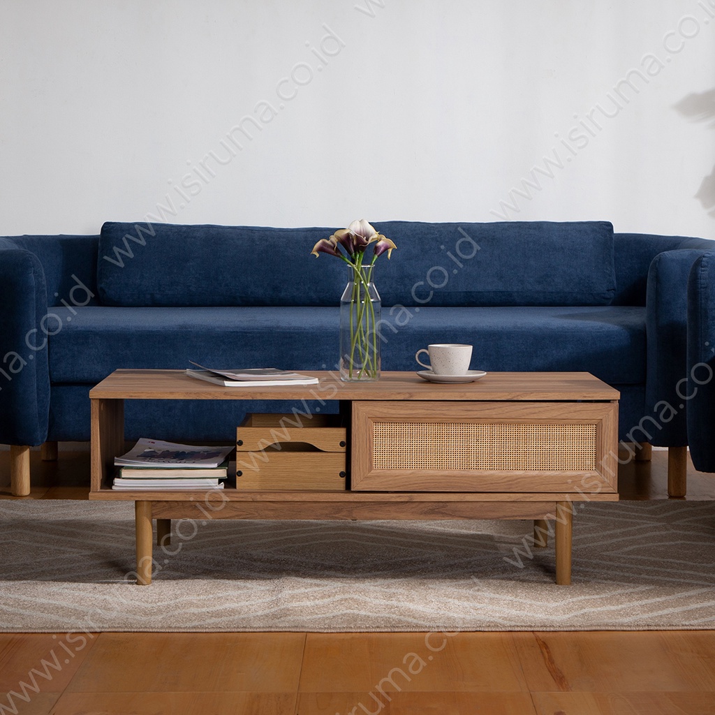 Jual Isiruma - Meja Ruang Tamu 2 Pintu Geser Rotan LOUISVILLE Coffee ...