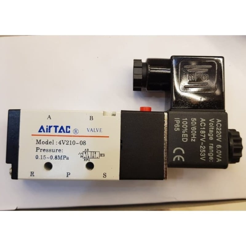 Jual AIRTAC Pneumatic Solenoid Valve 4V210-08 / 4V210 08 24VDC / 24V 24 VDC / 12V 12VDC | Shopee ...