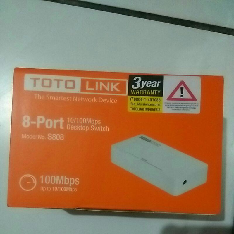 Jual Totolink S808 Switch Hub 8 port 10/1000Mbps fast ethernet | Shopee ...