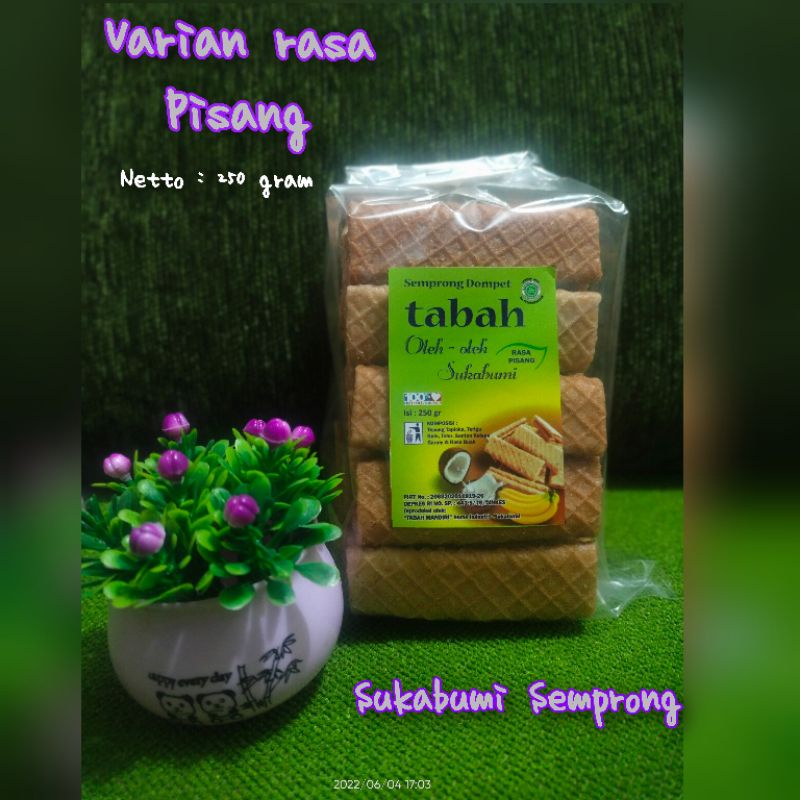 Jual Semprong Lipat Sukabumi kemasan 250 gr RASA PISANG | Shopee Indonesia