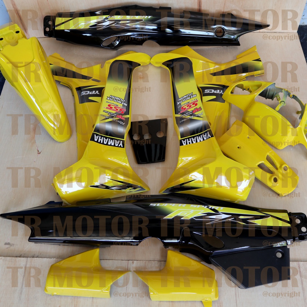 Jual Cover Body Fizr Full Set Super Sport Kuning Hitam Full Set Halus ...
