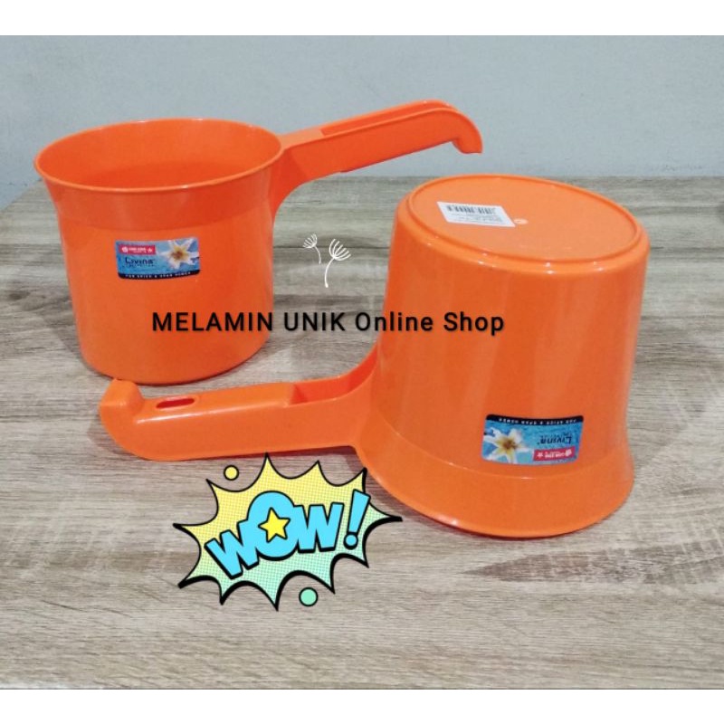 Jual gayung plastik gagang ORANGE Lion star Livina 1.5 liter | Shopee ...