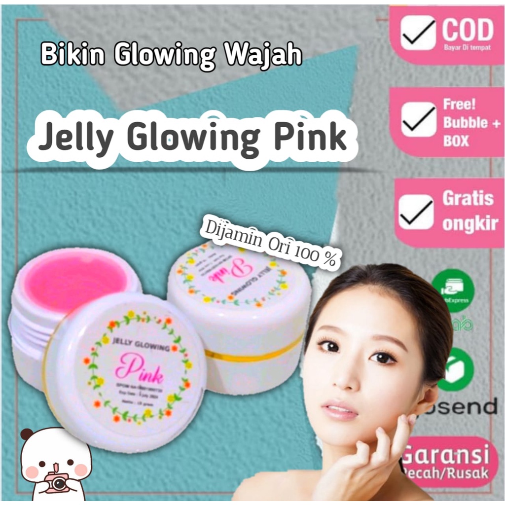 Jual Jelly Pink Jelly Glowing Krim Kusam Flek Bekas Jerawat Cream Bikin ...