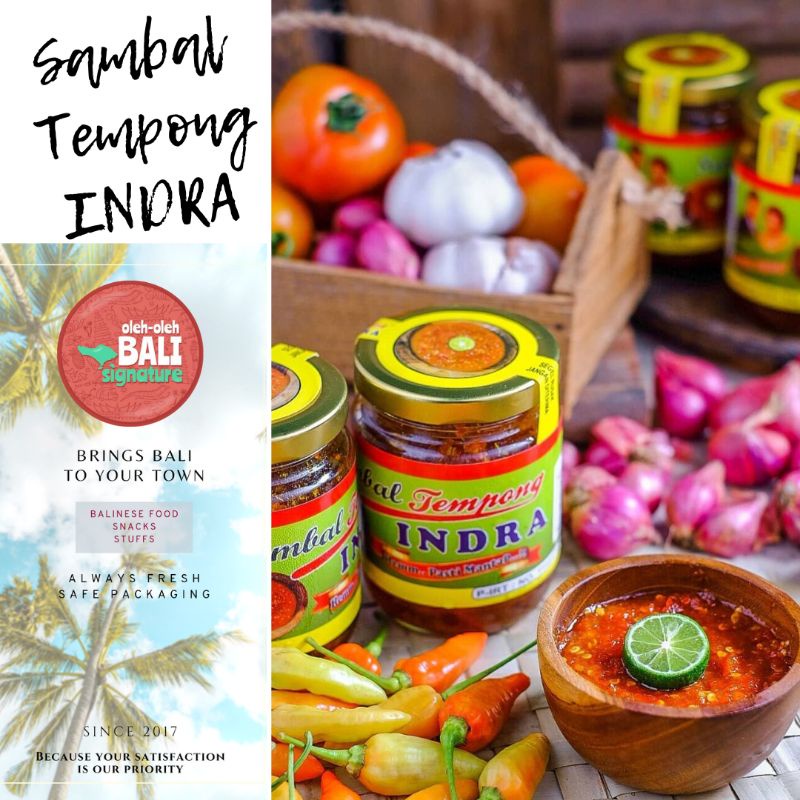 Jual Sambal Tempong Indra Bali Pedas (FRESH) | Shopee Indonesia