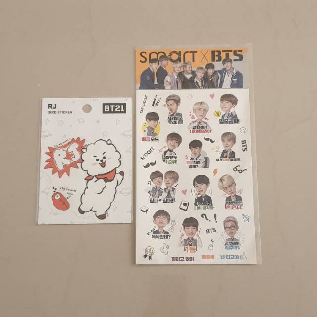 Jual BTS official merchandise sticker BT21 RJ | Shopee Indonesia
