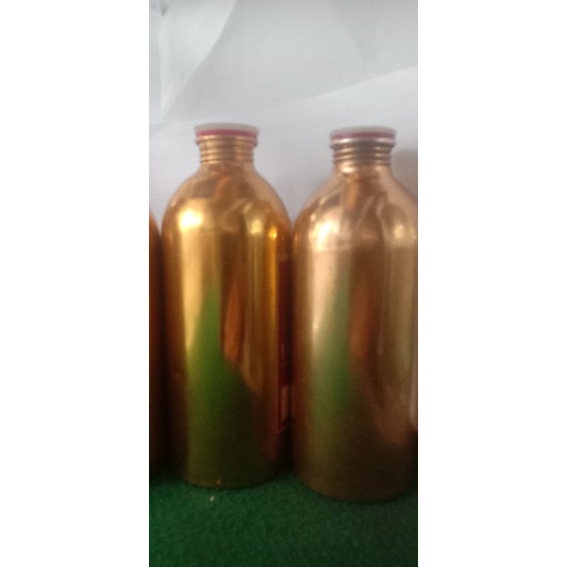 Jual botol kaleng bekas warna gold 500ml | Shopee Indonesia