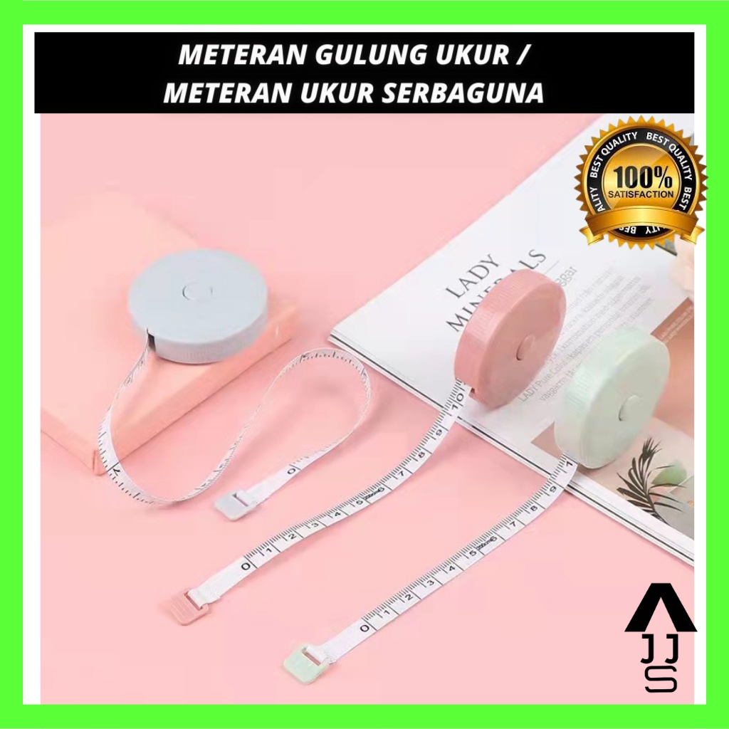 Jual JJ - Meteran Mini Gulung 150 CM Meteran Baju Jahit Badan Pengukur ...
