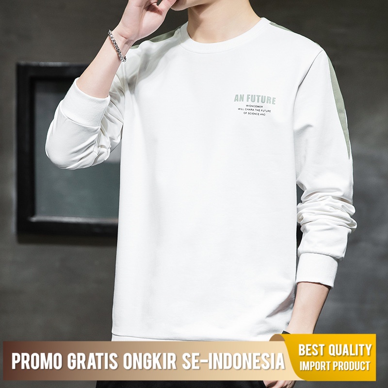 Jual Sweater Import Pria 2021 BaruNew semi dan panjang Tidur T-Shirt ...