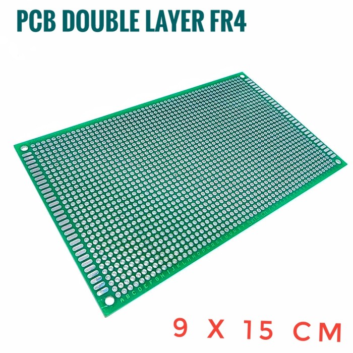 Jual PCB lubang Double Layer Trough Hole 9x15 cm FR4 High Quality ...