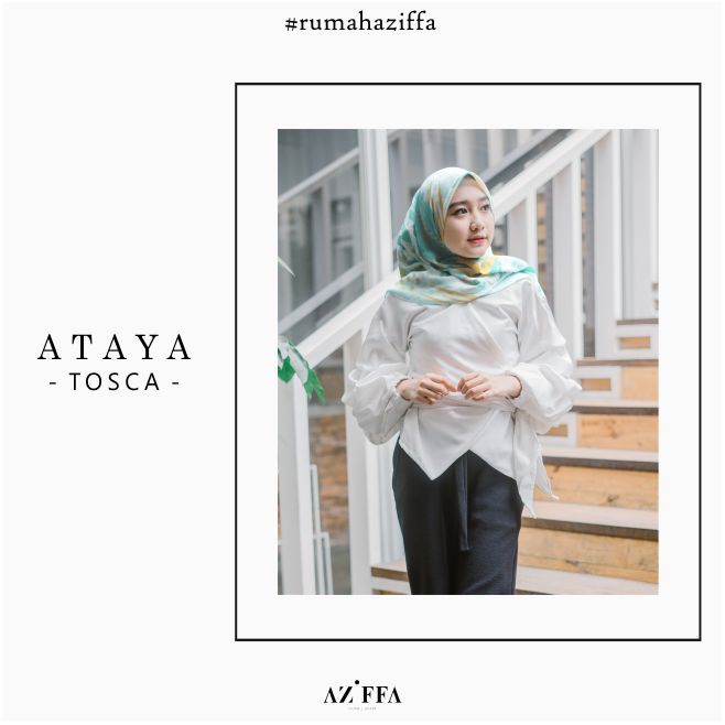 Jual Jilbab Segiempat Voal ATAYA (Tosca) | Shopee Indonesia
