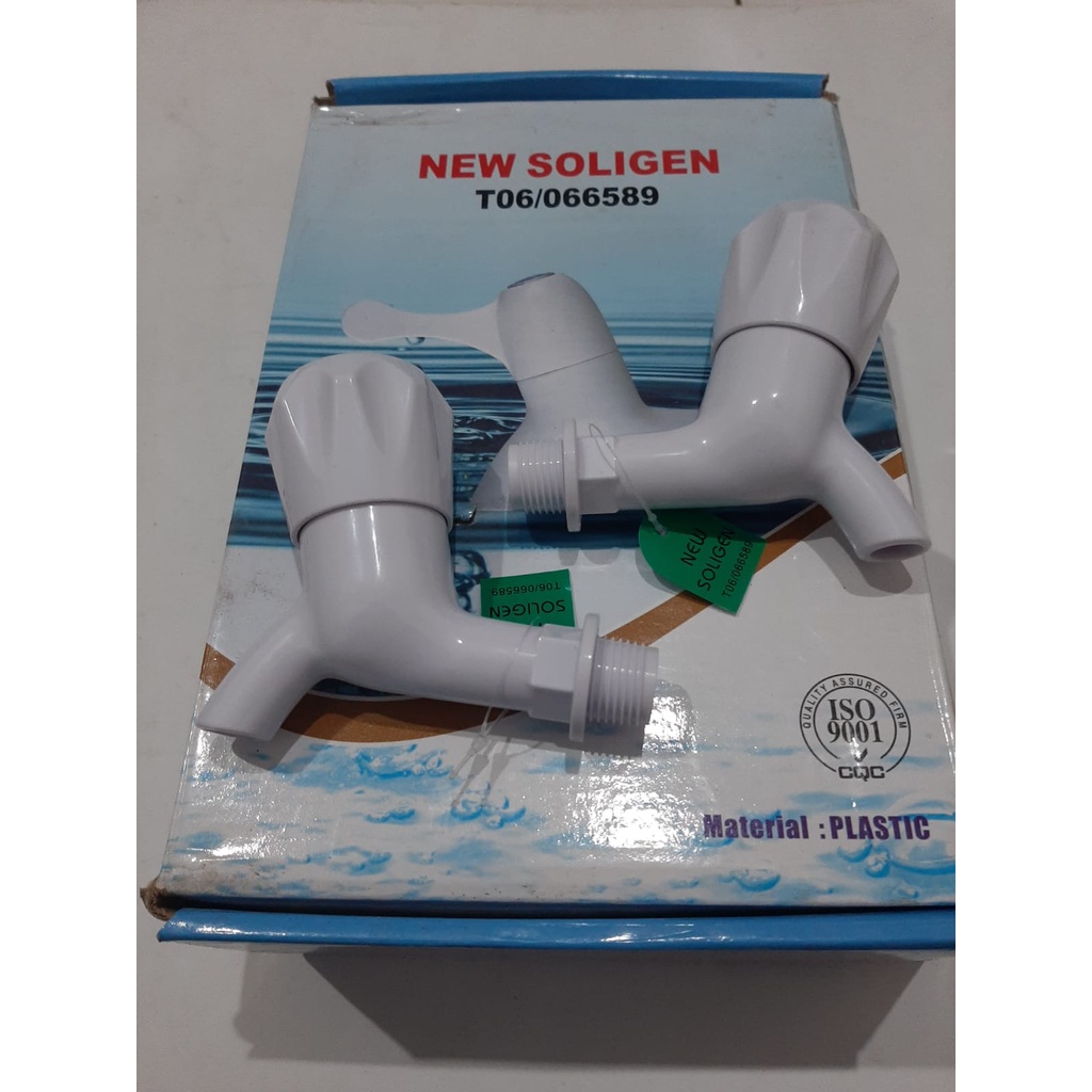 Jual Kran Keran Tembok Plastik PVC / Kran Mahkota Soligen 1/2" | Shopee ...