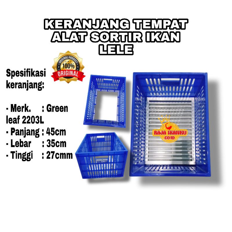 Jual Keranjang Tempat Alat Sortir Ikan Lele Keranjang Ayakan Lele Green ...