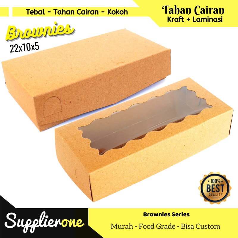 Jual Dus Brownies Box 22x10 Dus Brownies 22x10x5 Box Brownies Jendela Kemasan Brownies Dus kue ...