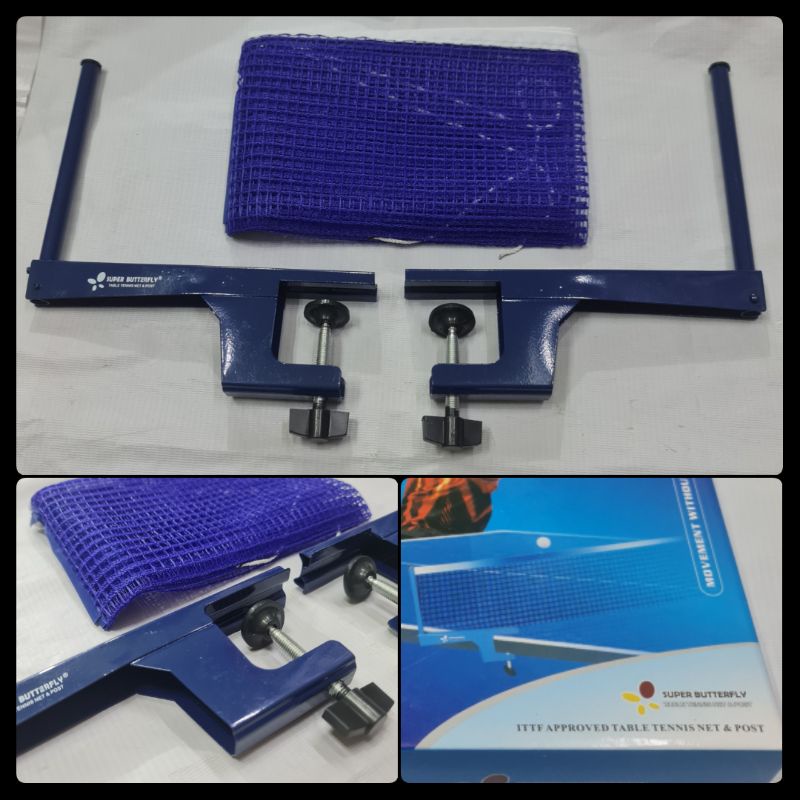 Jual NET TIANG TENIS MEJA SET NET POST SET PINGPONG BUTTERFLY AYG | Shopee Indonesia