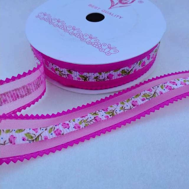 Jual Pita organdi motif eceran per meter | Shopee Indonesia