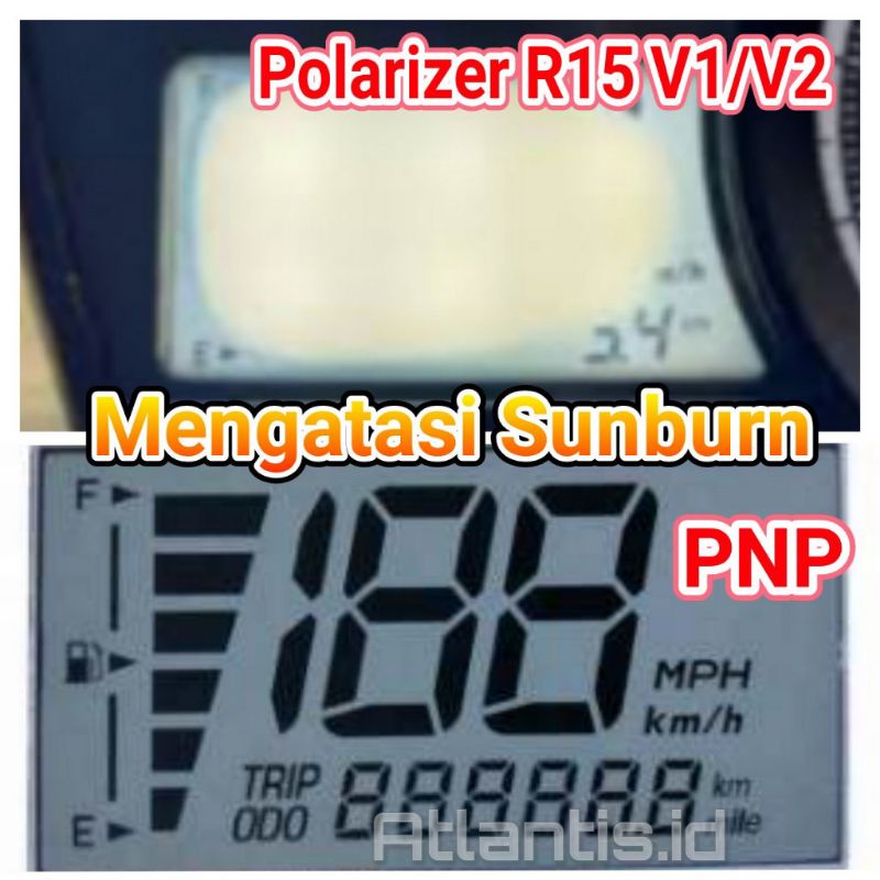 Jual Polarizer LCD Speedometer Yamaha R15 V1/V2 Plug And Play terjangkau | Shopee Indonesia
