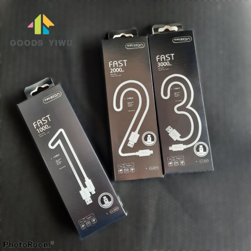 Jual Kabel charger android TYPE C/ Kabel charging original treqa typeC ...