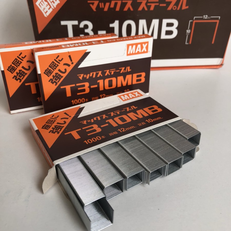 Jual Isi Stapler / Staples Tembak Max Gun Tacker refill T3-10MB ...