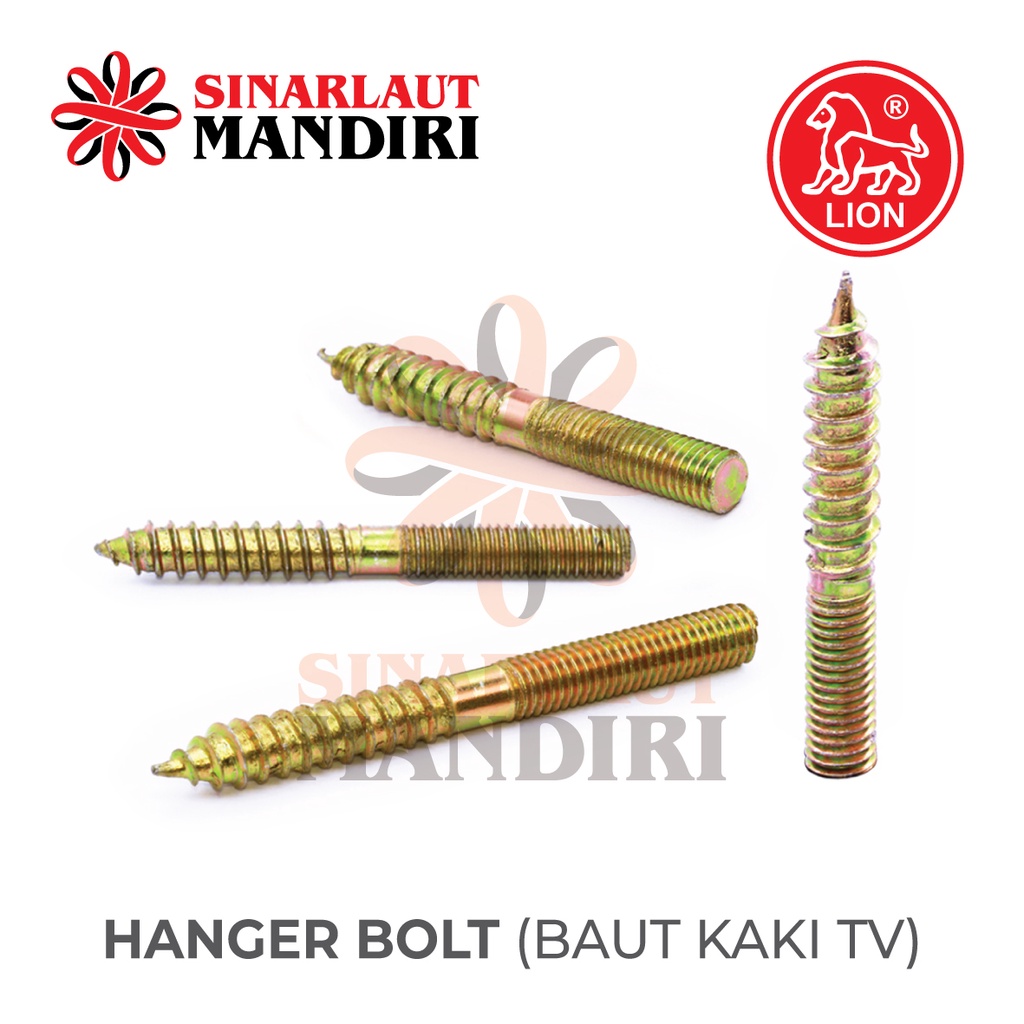 Jual Baut Kaki TV / Hanger Bolt 3/8'' x 60 | Shopee Indonesia