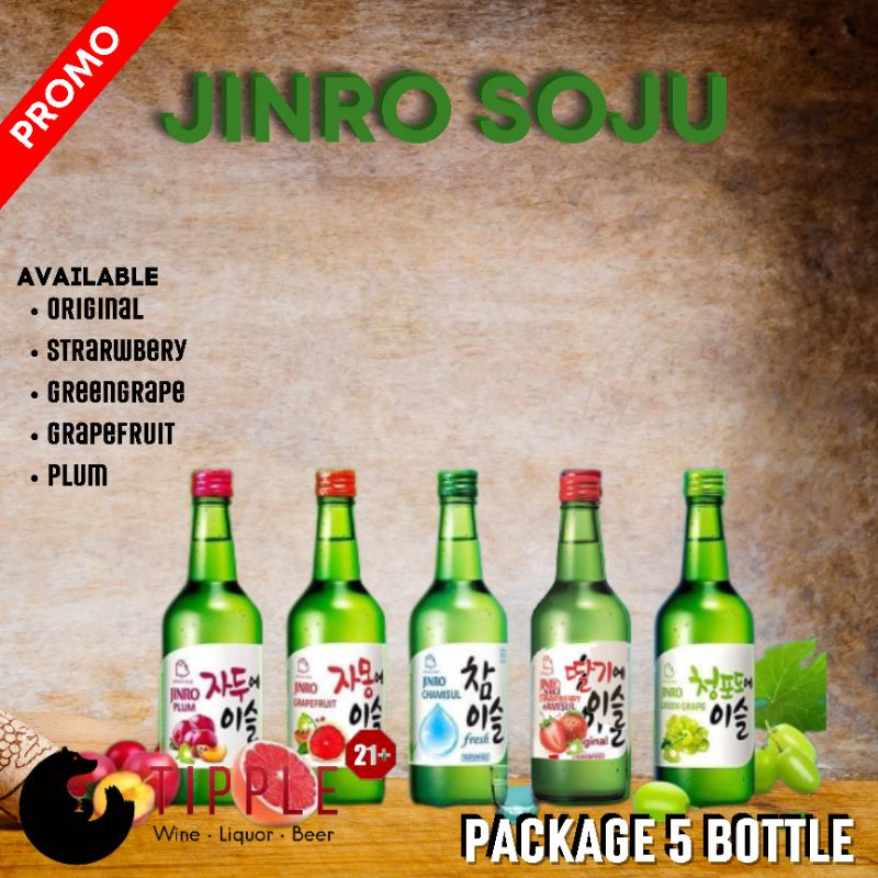 Jual Jinro Soju Promo Package 5 Bottle | Shopee Indonesia