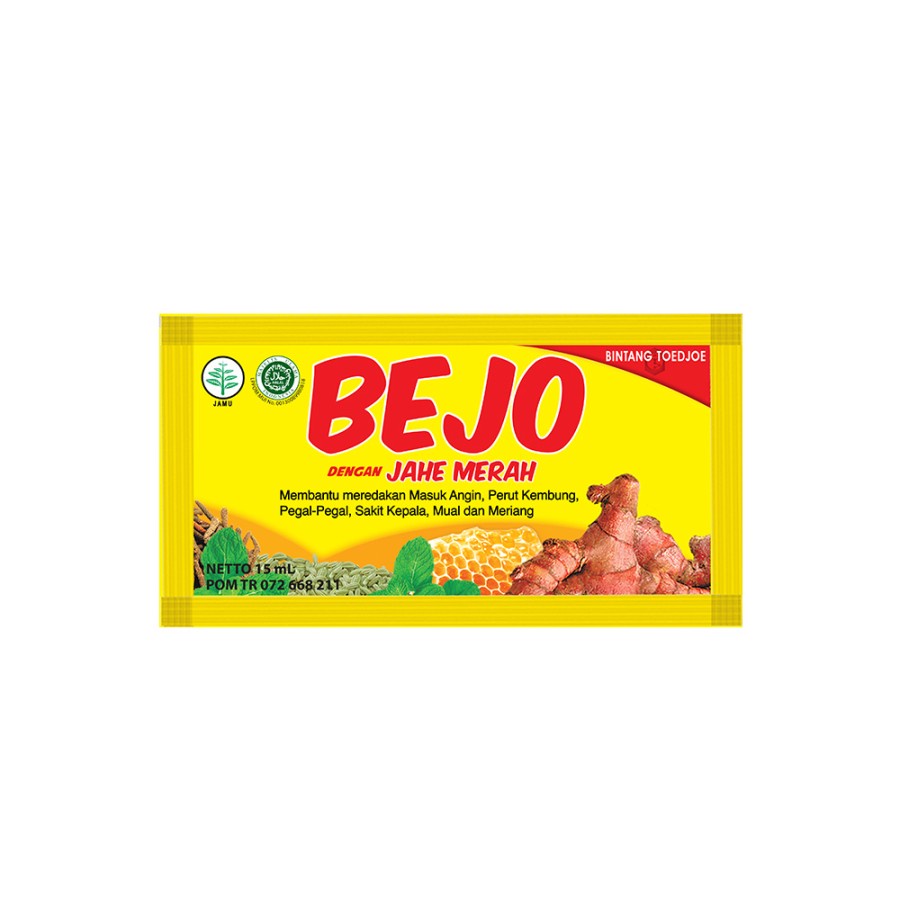 Jual Bejo Herbal Jahe Merah Sachets 15ml | Shopee Indonesia