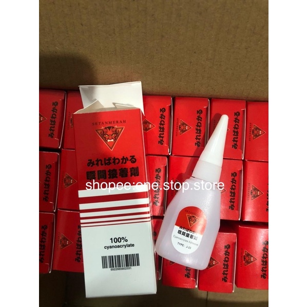 Jual Lem Setan Merah / Lem Serbaguna / Lem Tetes Cair / Perekat 10ml ...