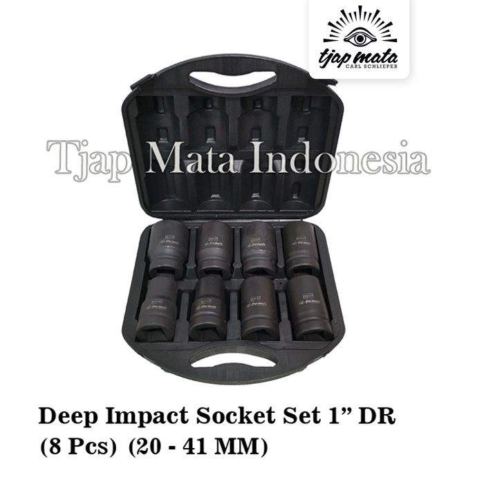 Jual TJAP MATA / CAP MATA Deep Impact Socket Set 1" DR (8 Pcs) (20 - 41 ...