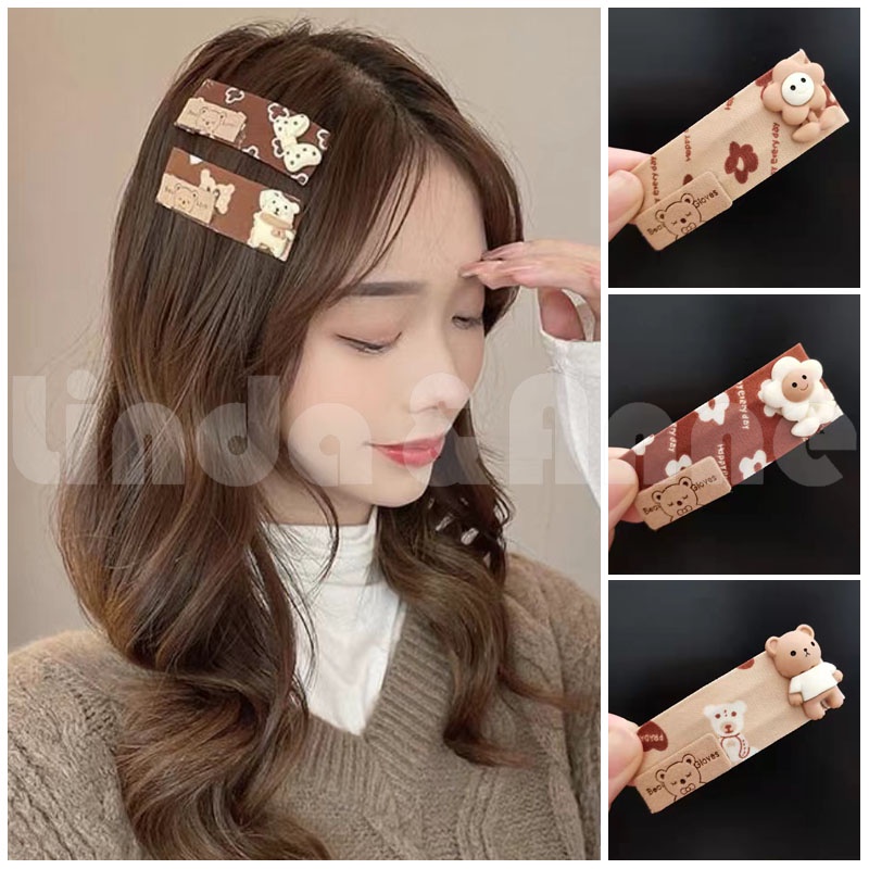 Jual Hairpin Rambut Beruang Lucu/ Jepit Rambut Beruang Bear/ Bear hair ...