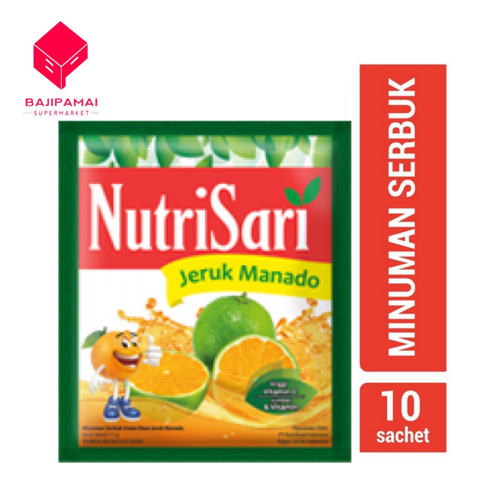 Jual NUTRISARI JERUK MANADO ISI 10 SACHET @11GR | Shopee Indonesia