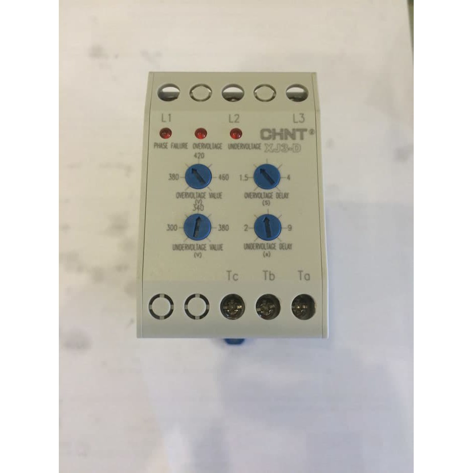 Jual Chint XJ3-D Phase Failure Relay Over / Under Voltage Protector ...