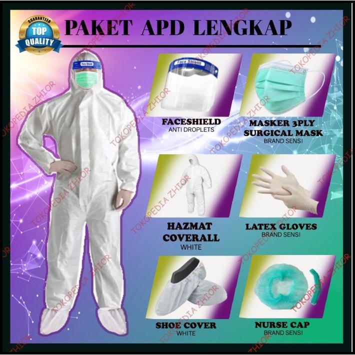 Jual Apd Lengkap Hazmat Full Set Standar Medis 1 Set Lengkap | Shopee ...