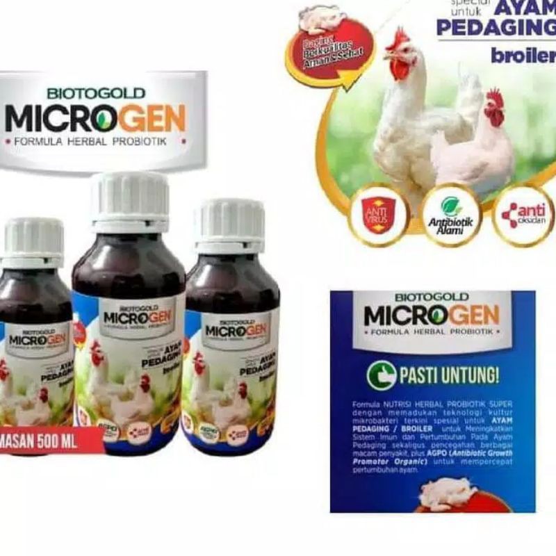 Jual Microgen Nutrisi ayam pedaging isi 500ml | Shopee Indonesia