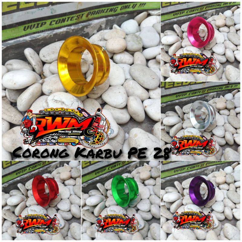 Jual Corong Karbu Velocity PE 28 Bahan Alumunium CNC Warna Lengkap ...