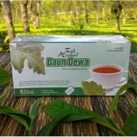 Jual TEH CELUP HERBAL DAUN DEWA Obat herbal khasiat ampuh melancarkan ...