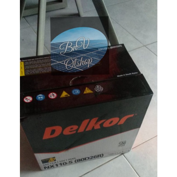 Jual Aki MF Rubicon NX110-5L Delkor Korea /80D26L | Shopee Indonesia