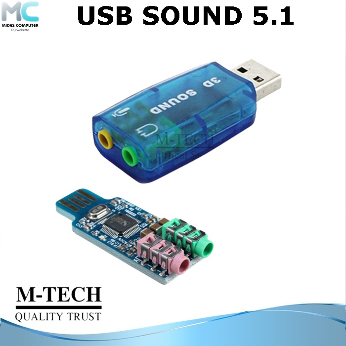 Jual Usb Sound Card 5.1 M Tech | Shopee Indonesia