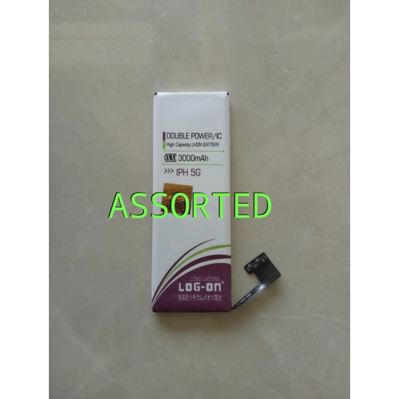 Jual BATERAI LOGON LOG ON DOUBLE POWER IPH 5G | Shopee Indonesia