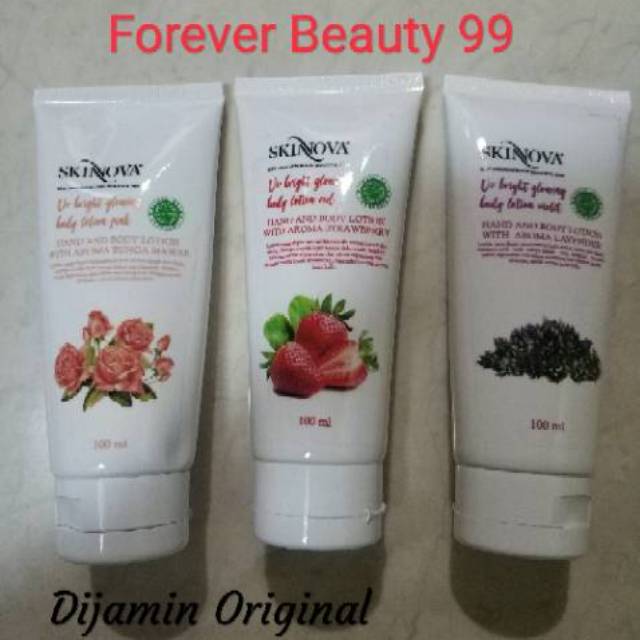 Jual Skinnova UV bright glowing body lotion spf 50 skinova | Shopee ...