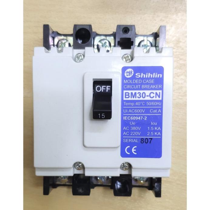 Jual Mccb Economy Series Shihlin Bm30-Cn 3P 3A,5A,10A,15A,20A,30A Sale!!!R32A | Shopee Indonesia
