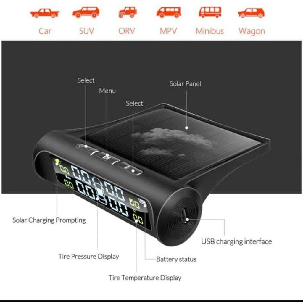Jual TPMS monitoring Tekanan dan Suhu Ban - wireless sensor | Shopee ...