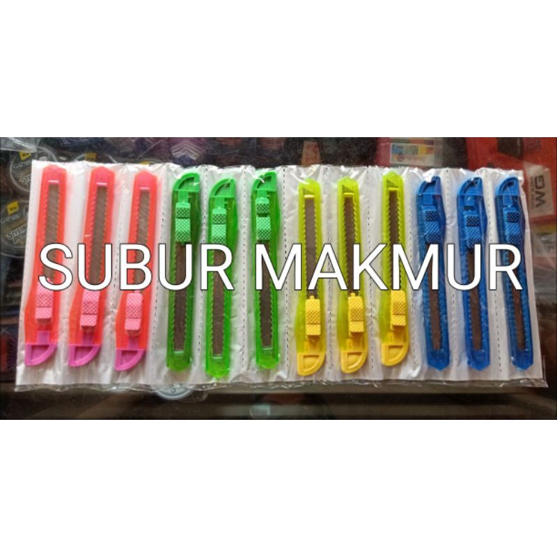 Jual Cutter Renteng Bening Kecil Termurah (1Lusin=12pcs) | Shopee Indonesia