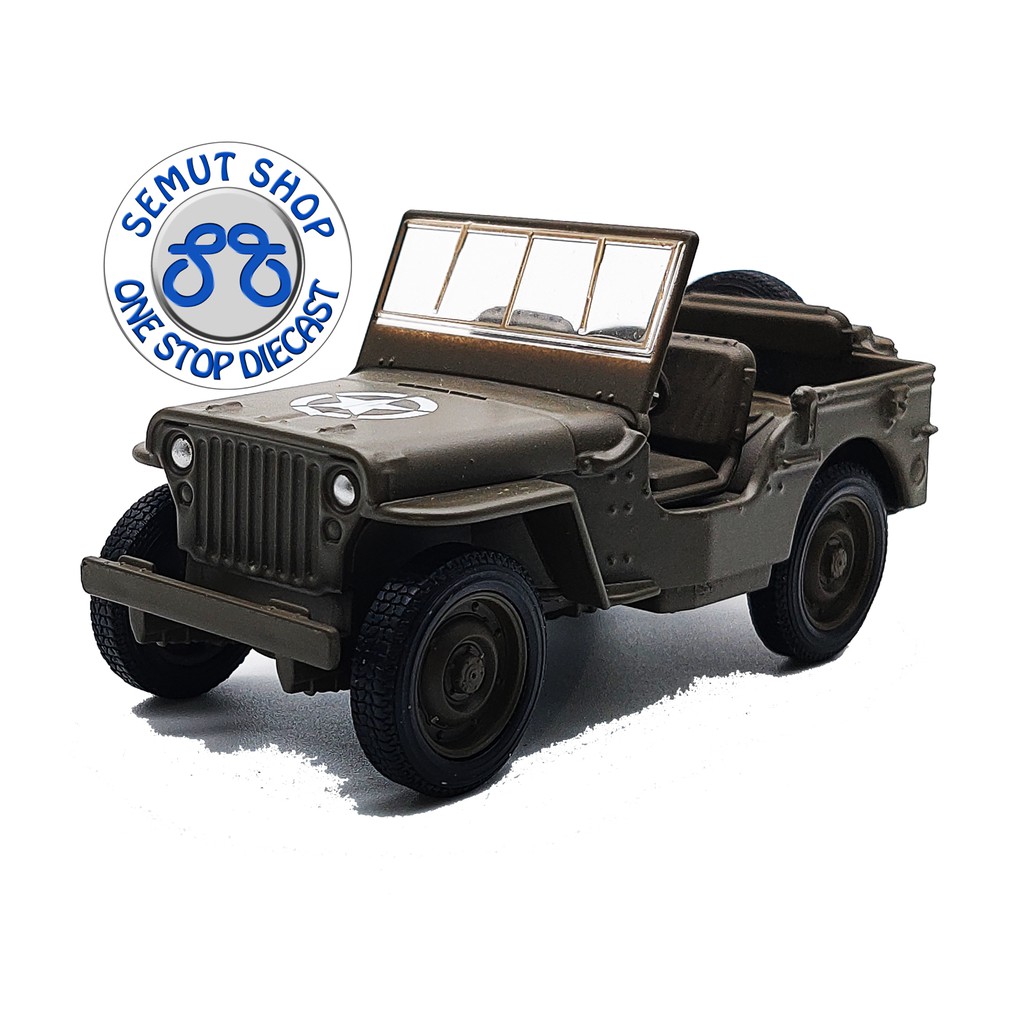 Jual Welly Nex 1941 Jeep Willys MB Miniatur Diecast Jeep tentara ...