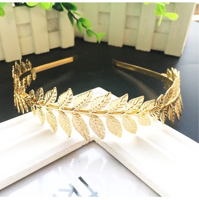Jual Leaf Headpiece / Mahkota Daun / Bando Daun / Bando Gold ...